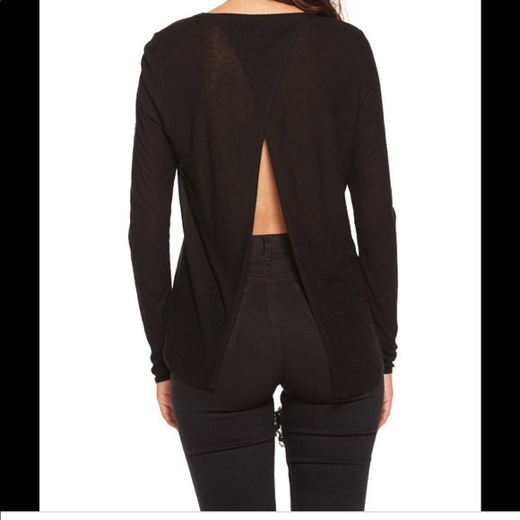Chaser | Tops | Nwt Split Back Pocket Tee Long Sleeve Top | Poshmark